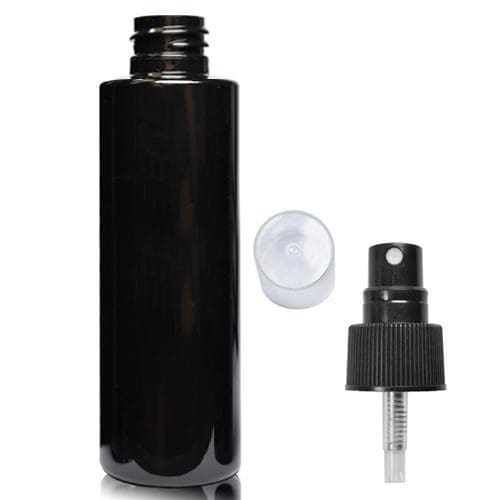 150ml Glossy Black Setting Spray Bottle - Ampulla - 0161 367 1414