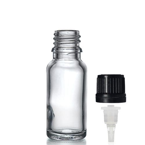 15ml Clear Glass Tamper Evident Dropper Bottle - Ampulla Ltd 15ml Clear Glass Tamper Evident Dropper Bottle - Ampulla Ltd