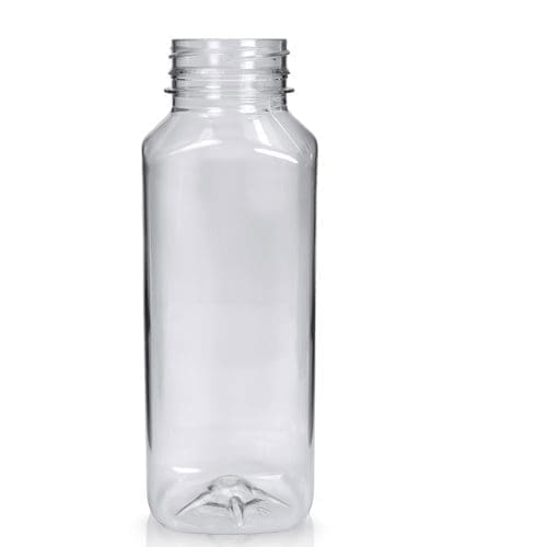 330ml Square Plastic Juice Bottles Wholesale - Ampulla Packaging