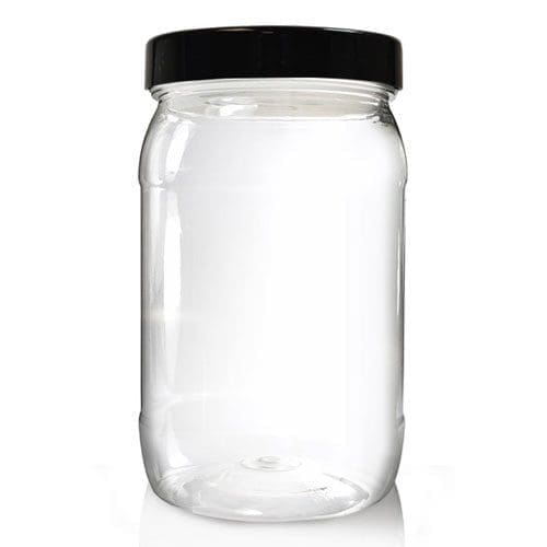 2 Litre Plastic Sweet Jar And Lid - Ampulla Ltd - 0161 367 1414