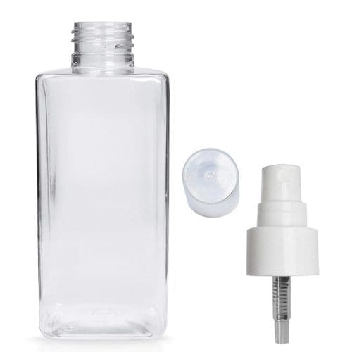 200ml Short Square Setting Spray Bottle - Ampulla - 0161 367 1414
