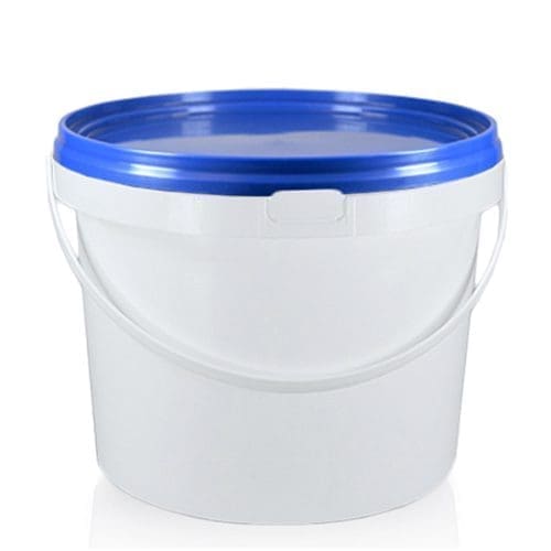 7.5 Litre Plastic Bucket With Blue Lid - Ampulla - 0161 367 1414