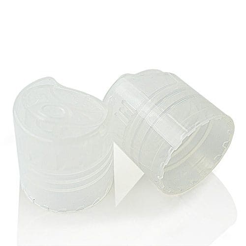 20mm White Disc-Top Cap - Ampulla Ltd - 0161 367 1414