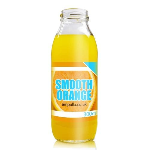 300ml Clear Glass Juice Bottle With 38mm Twist-Off Lid | Ampulla Ltd