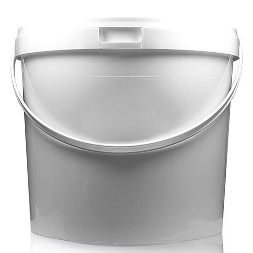 10L White Bucket With Lid | Ampulla Packaging Ltd