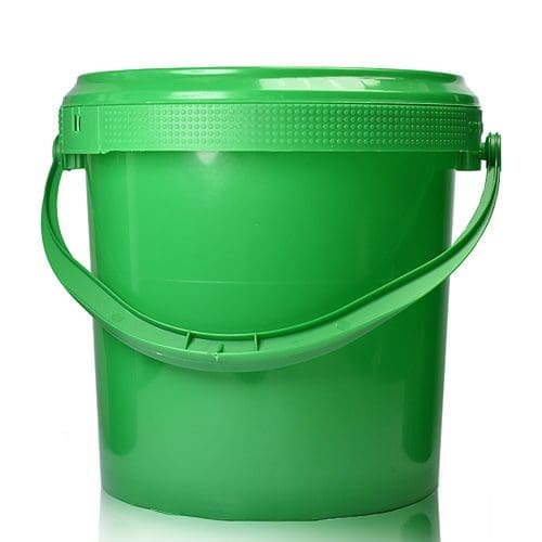 1 Litre green Plastic Bucket | Ampulla Packaging Ltd