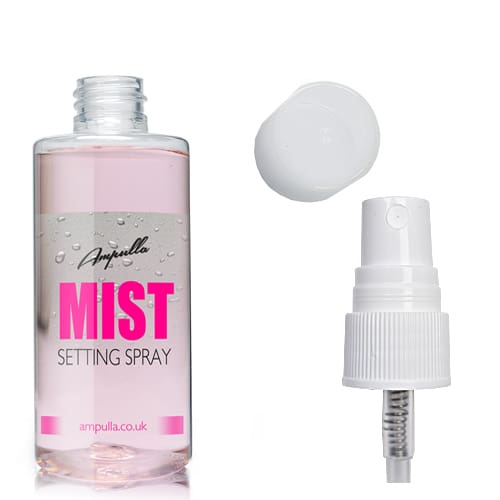 100ml Clear Tubular Setting Spray Bottle- Ampulla Packaging